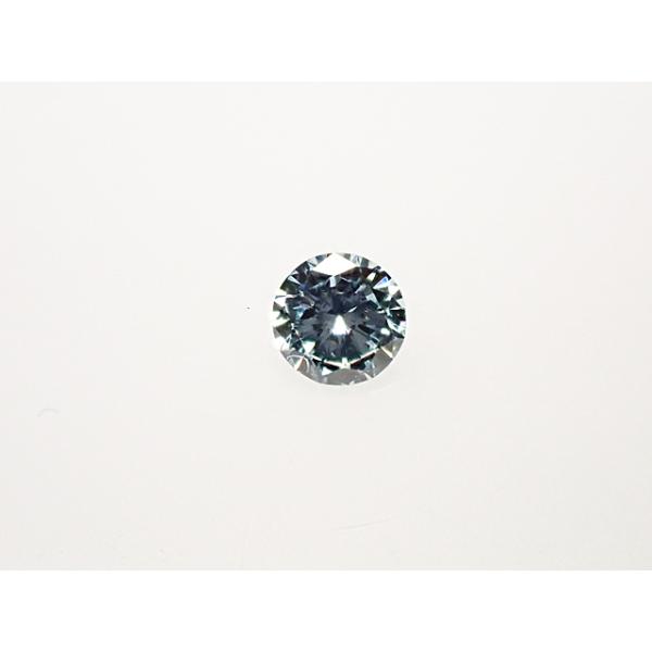 ブルーダイヤモンド（TREATED） ルース0.038ct　FANCY GREENISH BLUE　SI2清涼感溢れる、アイスブルーの ダイヤモンド！パビリオンの端寄りにインクルージョンはありますが、フェイスアップで目立たず、明るく、爽やか...