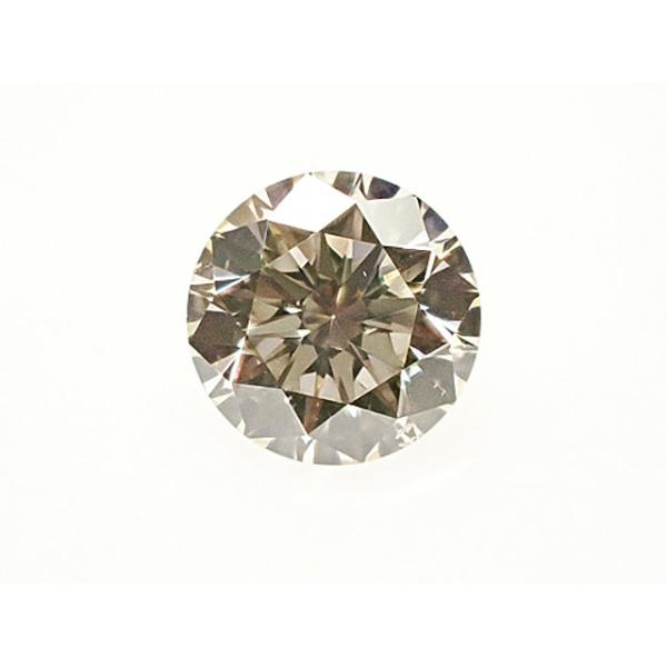 ブラウンダイヤモンド ルース0.194ct　VERY LIGHT BROWN　VS2　EXキレイな イエローオーカー系カラーの、淡い ブラウンダイヤモンド！インクルージョンは端で小さな、クリアな ＶＳ品質で、カットも良く、キラキラと、瑞々し...