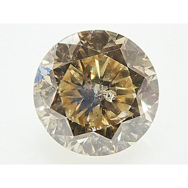 ブラウンダイヤモンド ルース0.507ct　FANCY LIGHT BROWN　SI2キラキラと明るい、ファンシーライトの色合い！カーボンを含んだインクルージョンなどありますが、煌めきにカバーされて、肉眼では目立ちません。クラウンなど、気持...