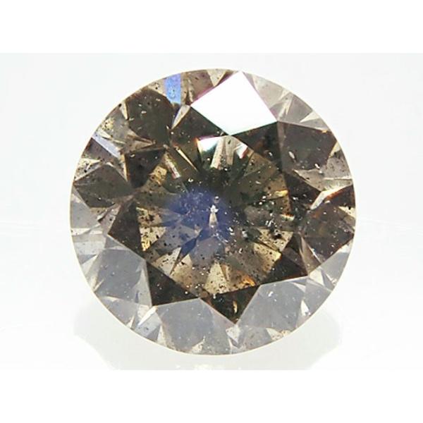 ブラウンダイヤモンド ルース0.408ct　FANCY LIGHT BROWN　SI2お手頃価格で、見た目はキレイめ！０．４ctアップの、ファンシーライト ブラウンダイヤモンドです。微細なカーボンは散っていますが、肉眼で見えず、透明感があっ...