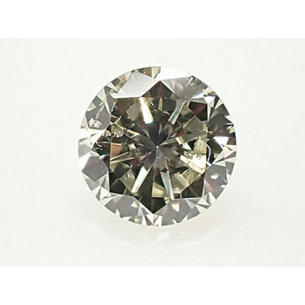 イエローダイヤモンド ルース0.356ct　LIGHT GRAYISH GREEN YELLOWSI2グレイを噛んだ、明るい グリーンイエローカラーで、見た目は、淡い グレイグリーン調の 色合い！裏側に、ごく小さな自然の面キズ、端寄りにイン...