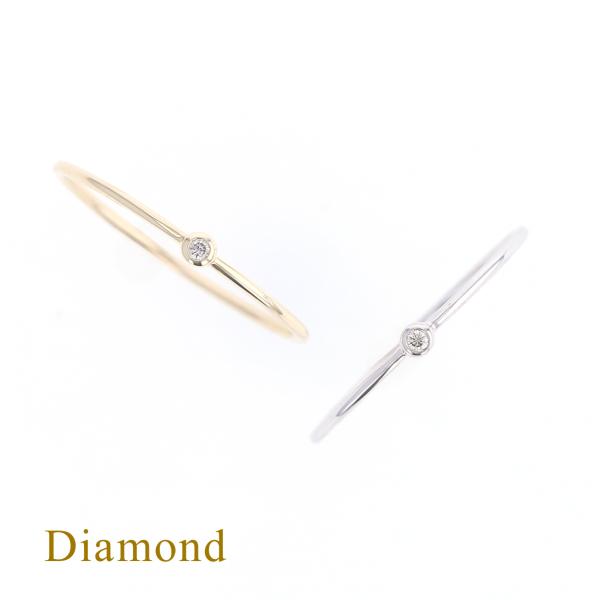 【受注生産商品の為、代金引換、ご注文後のキャンセル、ご変更、ご返品不可】リング ダイヤモンド K10 YG WG 指輪 1粒 レディース 30代 40代 ダイヤ 誕生日 プレゼント 10金 彼女 妻 女性 イエローゴールド ホワイトゴールド...