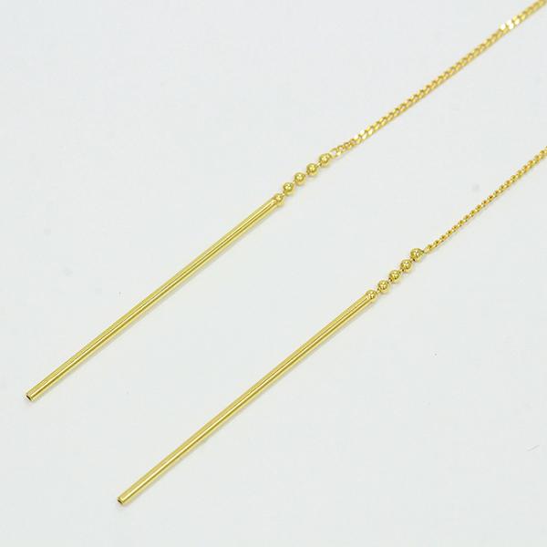 【発売日：2015年11月29日】●管理番号:240002310686●刻印:K18●トップサイズ:約 H37.7mm × W1.2mm × D1.2mm全長:約 89mm●デザイン:アメリカン●素材:18金イエローゴールド(K18YG)●...