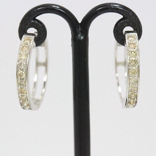 ●管理番号:240002312307●刻印:K18WG 0.15●サイズ:約 H15.8mm × W2.4mm × D16.0mm●素材:18金ホワイトゴールド(K18WG)●重量:計 2.4g●ランク:S●ダイヤモンドランク:【0.2ct...