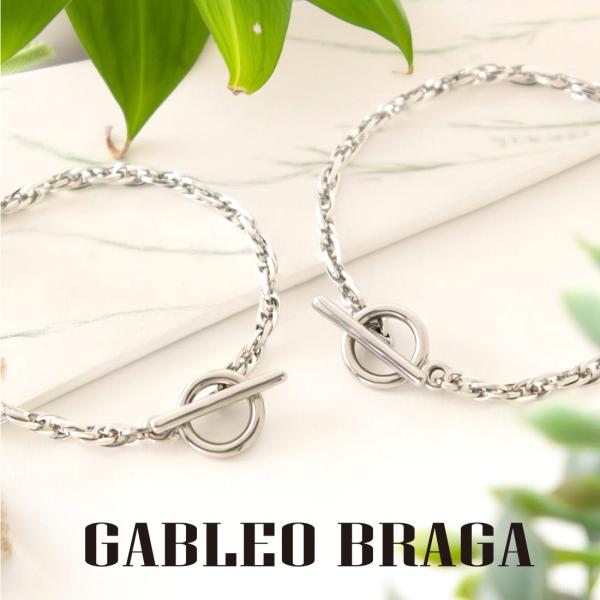 素材:Stainless Steel全長 メンズ：約19ｃｍ/レディース：約16.5ｃｍ※長さは変更可能ですのでお気軽にお問合せくださいませ。チェーン:スパイラルチェーン　太さ：約3.9ｍｍサイズ リング部分：約1ｍｍ　バー部分：約2ｍｍ※...