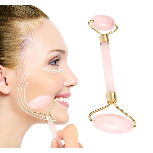 ローズクォーツフェイシャルローラーでのお顔のマッサージはとてもリラックスできるしストレスの解消になります♪優しくマッサージすることにより肌に張りが増しリンパの働きを促します。