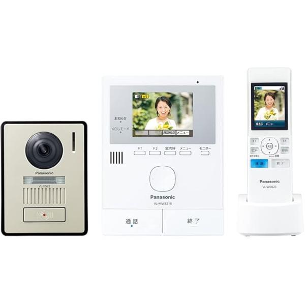 【製品特徴】■夜でも来訪者の顔が見える、LEDライト搭載　※1■留守でも来訪者を録画できる「自動録画機能」搭載■家じゅうどこにいてもワイヤレスモニター子機で来客応対　※2※1：LEDライト点灯時でも、撮影範囲の両端付近はライトが届かず、本機...