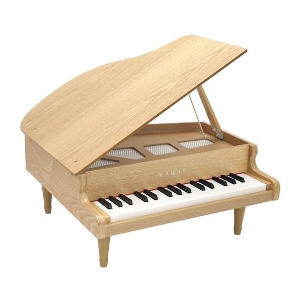 【商品名】　KAWAI グランドピアノ ナチュラル 【商品説明】　・パッケージサイズ:450×500×120 mm・本体サイズ:425×450×205 mm(脚付き・蓋閉じ状態)・材質 本体:木材、鍵盤・脚:PS樹脂、音源:アルミパイプ・重...