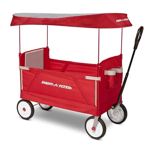 【商品名】　Radio Flyer ラジオフライヤー キャノピー付き 3-in-1 イージーフォールドワゴン EZ FOLD WAGON 3951 3W 【商品説明】　・サイズ ・外寸…(約)幅56cm×奥行き105cm×高さ103cm ※...