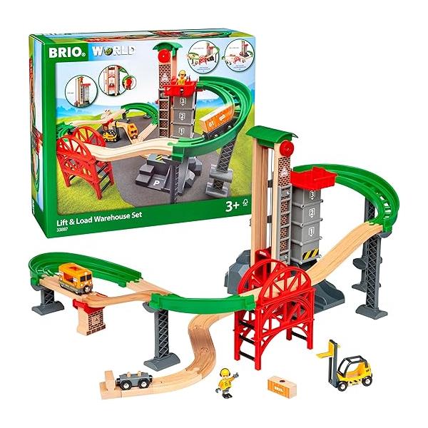 【商品名】　BRIO ( ブリオ ) WORLD ウェアハウスレールセット 対象年齢 3歳~ ( 電車 おもちゃ 木製 レール ) 33887 【商品説明】　・【BRIO WORLD】境界線も限界もありません。つきることのない可能性があるだ...