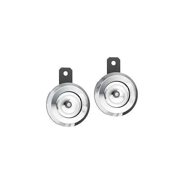 【商品名】　NIKKO ニッコー バイク用デュアルホーン YFD-80 YFD-80 【商品説明】　・付属品:専用ハーネス・定格電圧:DC12V 音圧(dB):105~115dB カラー:クロームメッキ・生産国:日本・車検対応 【サイズ】　...