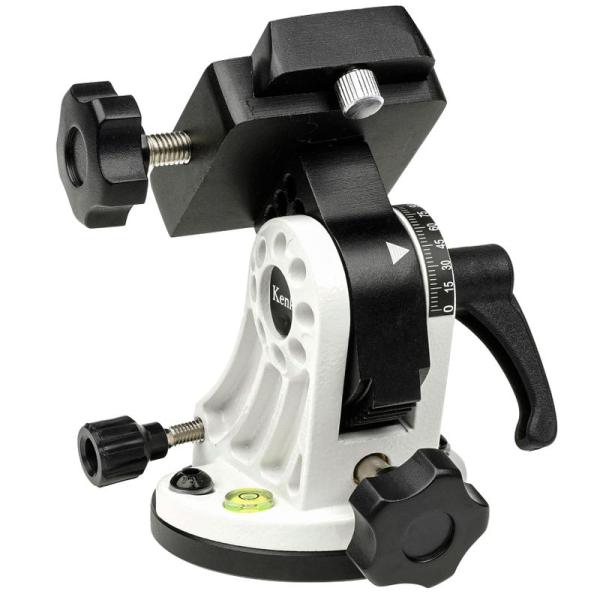 【商品名】　Kenko 天体望遠鏡アクセサリー スカイメモS/SW/T用微動雲台 WH ホワイト アリガタ・アリミゾ規格 調整角度0?70° 水準器付き 【商品説明】　・【0&amp;#65374;70°までの角度調整が可能】2つのネジを使...