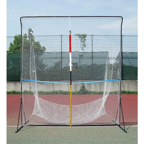 【商品名】　UNIX(ユニックス) テニス用 ネット アッパーウィングネット TX2001 【商品説明】　・サイズ:フレーム/W200×H220×100cm・フレームサイズ:直径19mm・素材:ポリエステル・網目サイズ:2.9×2.9cm・...