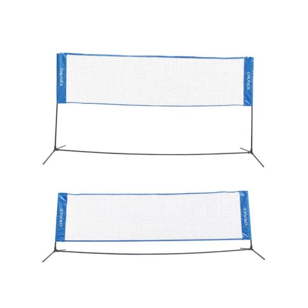 【商品名】　CALFLEX テニス・バドミントン設備用品 テニスネット バドミントンネットセット CTN-145 簡易ネット ブルー×ブラック 【商品説明】　・ショルダーバッグ付・収納時サイズ:幅約14?×奥行約9.5?×高さ約110.5?...