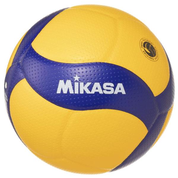 【商品名】　ミカサ(MIKASA) バレーボール 4号 日本バレーボール協会検定球 中学生・婦人用 イエロー/ブルー V400W 推奨内圧0.3(kgf 【商品説明】　・4号（中学生・婦人用）・日本バレーボール協会検定球・直径：約20cm ...