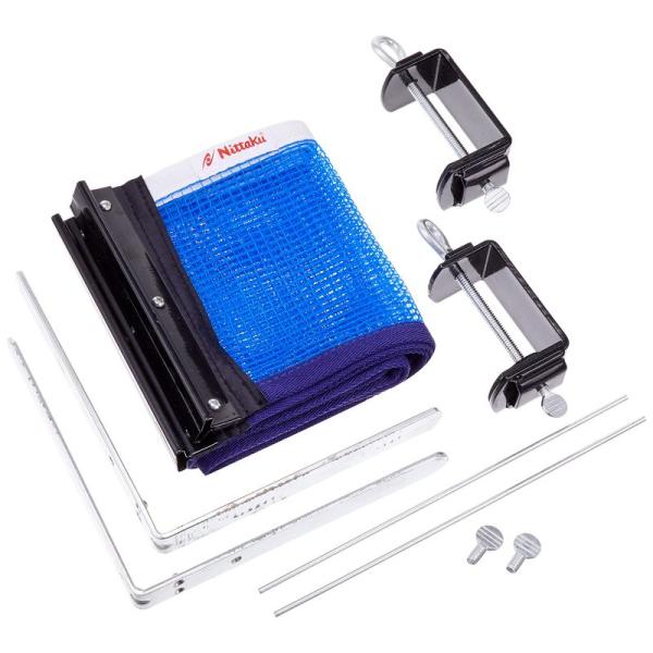 【商品名】　ニッタク(Nittaku) 卓球 3WAY サポート＆ネットセット NT-3410 【商品説明】　・ネット材質:ポリエチレン・対象シーズン:通年 【サイズ】　高さ : 4.60 cm　横幅 : 17.60 cm　奥行 : 18....