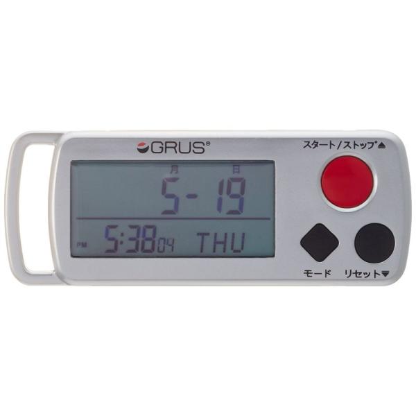 【商品名】　ハタチ(HATACHI) (グルス)GRUS 歩幅・心拍計測 歩数計 時計機能付 GRS002-02 WH6225 【商品説明】　・ムーブメント:デジタルクォーツ(日本製CPU)、ケース幅:84mm、ケース縦:32mm・部門名:...