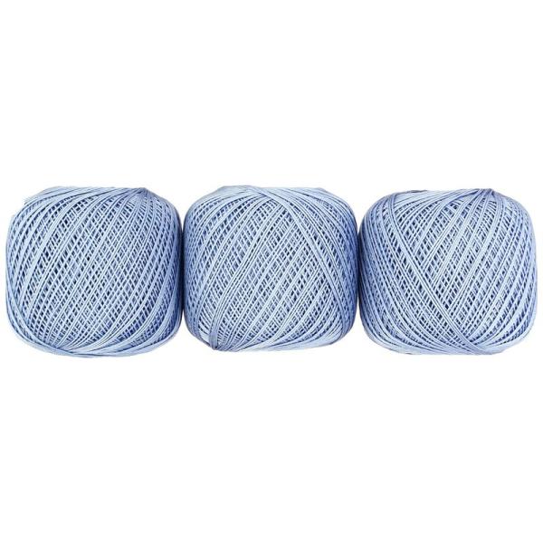 【商品名】　オリムパス製絲 エミーグランデ レース糸 合細 col.305 水色 系 50g 約218m 3玉セット 【商品説明】　・対象性別 :男女共用 【サイズ】　高さ : 9.00 cm　横幅 : 9.80 cm　奥行 : 27.10...