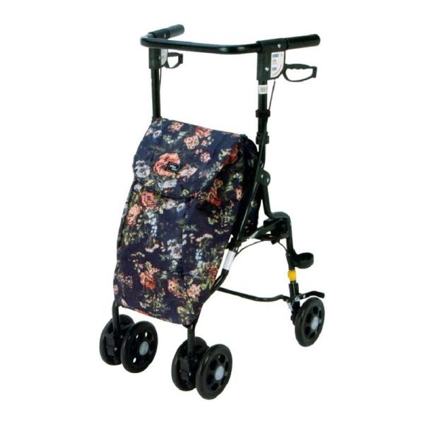 【商品名】　マキテック シルバーカー アンティ ローズ 折りたたみ U字ハンドル 座れる 収納 大容量 UX-2RF 【商品説明】　・U字ハンドルで歩行時も安定・ハンドブレーキ・駐車ブレーキが一緒になった2WAY方式・大容量収納・材質：フレ...