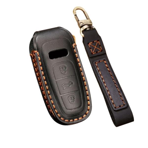 【商品名】　ontto アウディ スマート キーケース キーカバー オシャレ 手触りいい 高級 キーホルダー Audi用 A6 Avant A7 A8  【商品説明】　・【アウディ専用】車のスマートキーをやさしく保護する専用カバーでございま...