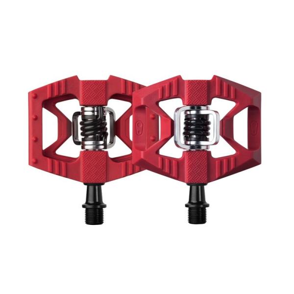 【商品名】　クランクブラザーズ(CRANK BROTHERS) ペダル ダブルショット1 レッド/ブラック 574675 574675 【商品説明】　・Qファクターは57mm(スタンダードモデルは52mm)。・スタンダードモデルより5mm長...