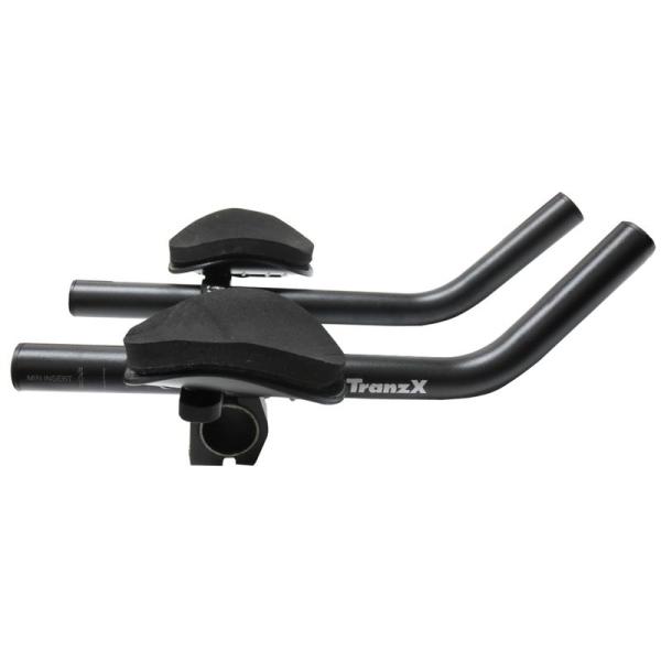 【商品名】　TRANZ-X(トランズエックス) JD-TB01 クリップオンバー ブラック J-タイプ JDTB01 【商品説明】　・240mm(最小)-340mm(最大)の可動域があります・ライザーバーには取付け不可です 【サイズ】　高さ...