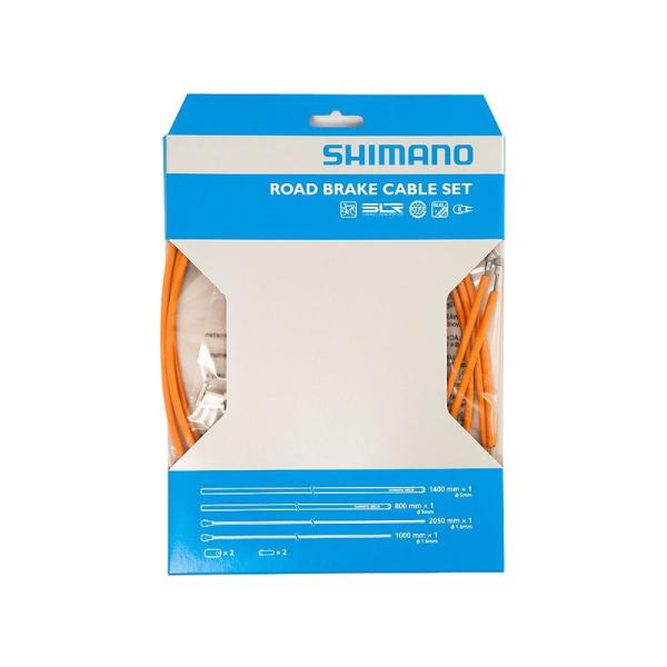 【商品名】　シマノ(SHIMANO) ブレーキケーブルセット SIL-TEC オレンジ Y80098017 【商品説明】　・シマノバート:Y80098017 【サイズ】　高さ : 1.80 cm　横幅 : 20.70 cm　奥行 : 29....
