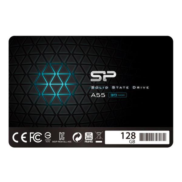 【商品名】　Silicon Power 128GB SSD 3D NAND A55 SLCキャッシュパフォーマンスブースト SATA III 2.5イン 【商品説明】　・3D NANDフラッシュが適用され、高速転送を実現します。・TRIMコ...