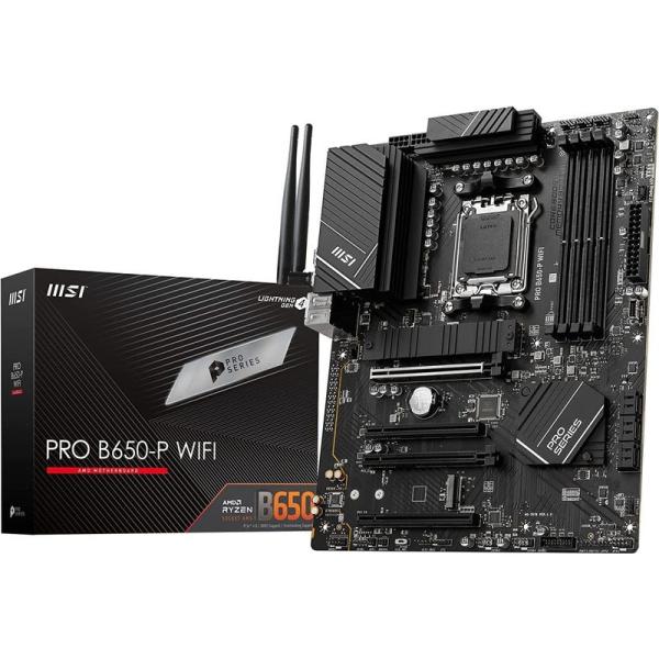 【商品名】　MSI マザーボード PRO B650-P WIFI AMD Ryzen 7000 シリーズ(AM5)対応B650チップセット搭載 ATX  【商品説明】　・AMD Ryzen 7000シリーズのCPU対応のマザーボードとなりま...