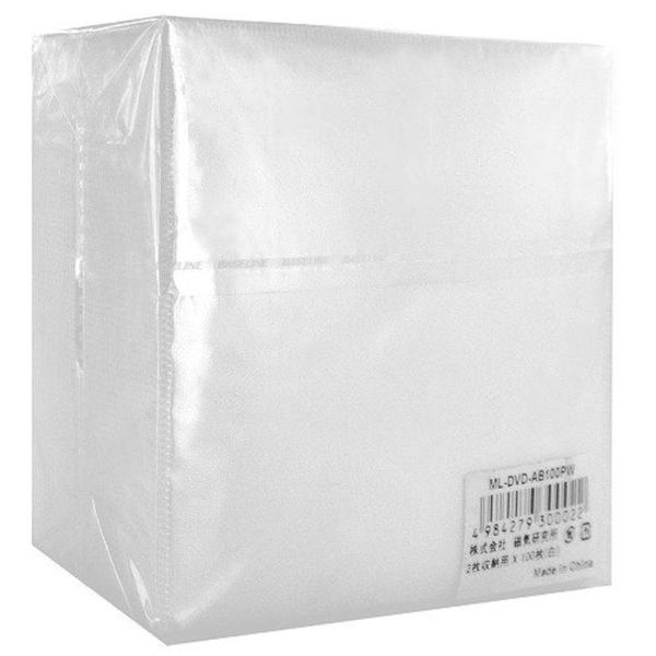 【商品名】　両面100枚（200枚収納）MAG-LABO不織布100P (200枚収納可) 100枚入り CD、DVDケース 10個セット 両面不織布( 【商品説明】　・MAG-LABO 不織布100P (200枚収納可)・一つの両面ジャケ...