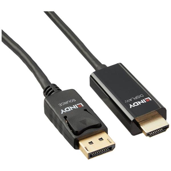 【商品名】　LINDY DisplayPort 1.2 - HDMI 2.0 18G アクティブ変換ケーブル、3m(型番:40917) 【商品説明】　・3m・DisplayPort 1.2 - HDMI 2.0 18G アクティブ変換ケーブ...