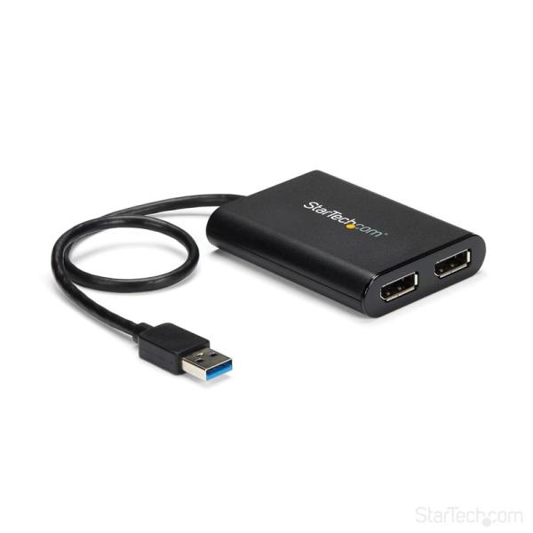 【商品名】　StarTech.com USB 3.0 - デュアルDisplayPortアダプタ 4K/60Hz USB 3.0 (5Gbps) USB 【商品説明】　・4096 x 2160p(60Hz)に対応、驚きの画質を提供・Disp...