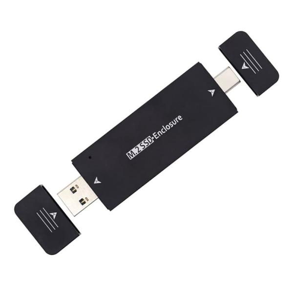 【商品名】　Cablecc Type-C &amp; USB3.0 - NVME M-Key M.2 NGFF SATA SSD PCBA ケース 2230/2 【商品説明】　・NVMe/SATA/USB電源管理で電源状態を動的に切り替える...