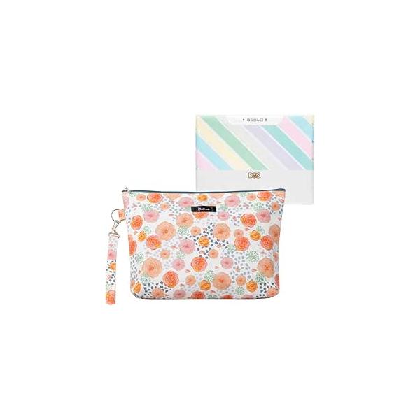 【商品名】　Bosno おむつポーチ クラッチ タイプ 臭わない袋 BOS（ボス）/白色/Sサイズ30枚付き (袋カラー：白色/ポーチ：クラッチ・ローズ 【商品説明】　 【サイズ】　高さ : 6.00 cm　横幅 : 19.00 cm　奥行...