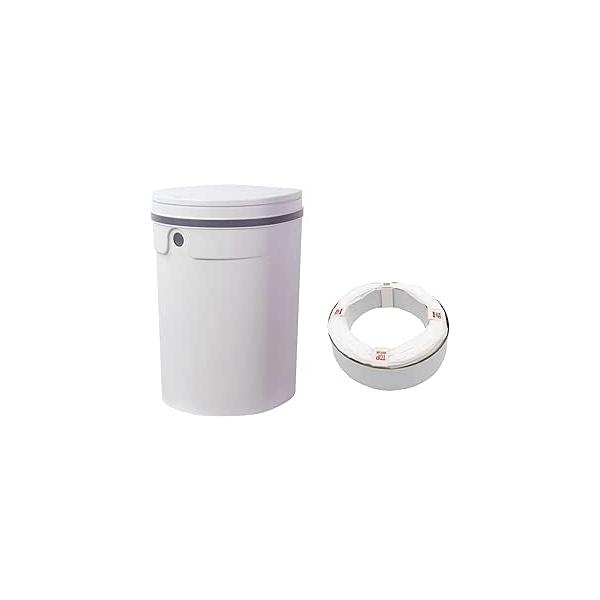 【商品名】　おむつ処理用ゴミ箱 DEO・PAIL（デオペール） ミニ 12L 専用カセット1個付 防臭 消臭 抗菌 ベビー 介護用 ライトグレー 【商品説明】　・サイズ：約幅240×奥行き270×高さ375mm・付属品：専用カセット1個・材...
