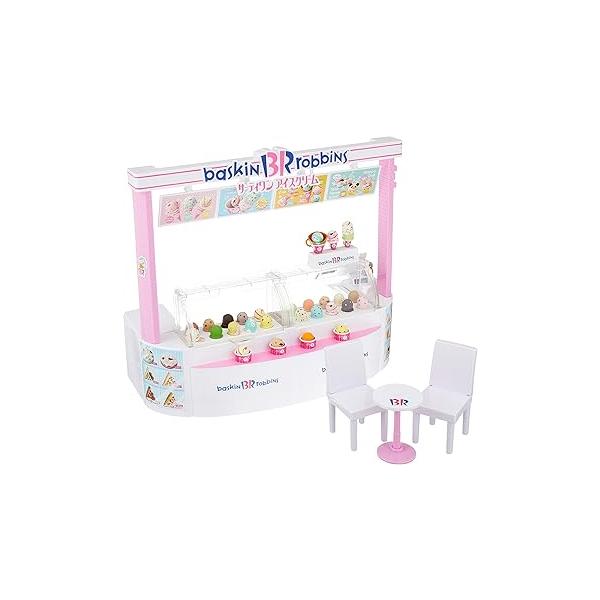 【商品名】　リカちゃん サーティワン アイスクリームショップ 【商品説明】　・(C) TOMY B-R サーティワン アイスクリーム株式会社商品化許諾済・※人形・ドレスは別売。・アイスはボリュームの40個付き。本物そっくりなアイスクリームパ...