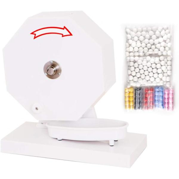 【商品名】　あミューズ ガラポン抽選器300球用 福引きポン専用抽選球300個付き 玉が詰まりにくいABS製 【商品説明】　・【セット内容】　・本体…1台　・受け皿…1個　・玉…300球 　(玉内訳)　白…250個、黒・赤・水・黄・桃…各1...