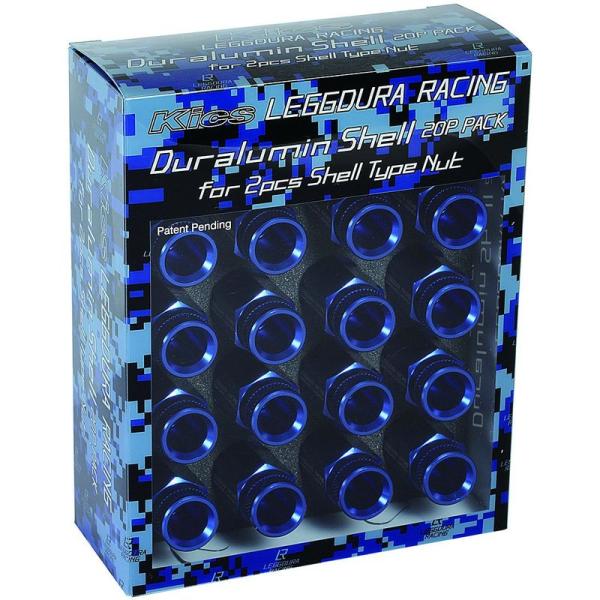【商品名】　KYO-EI ( 協永産業 ) キャップ LEGGDURA RACING Shell Type Nut Duralumin Shell RL 【商品説明】　・● 品番 : SLRNU2 ● ローレットタイプ ● カラー : ブル...