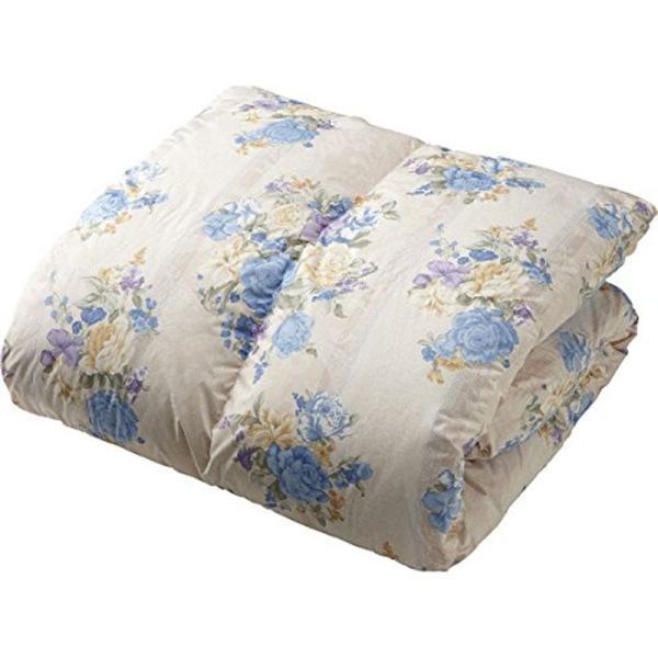 【商品名】　羽毛掛けふとん 1343-54463 3685-044 【商品説明】　・【素材】側地:ポリエステル85％、綿15％、詰めもの:ホワイトダックダウン85％、フェザー15％ 【サイズ】　高さ : 37.00 cm　横幅 : 46.0...