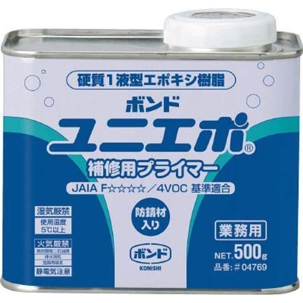 【商品名】　コニシ ユニエポ補修用プライマー 500g 【商品説明】　・2016年オレンジブックコニシ　補修剤頁掲載・コニシ　補修剤・コニシ（株）・コンクリート用補修剤・接着剤・補修剤 【サイズ】　高さ : 6.30 cm　横幅 : 10....