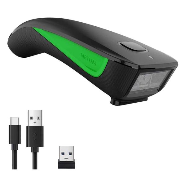 【商品名】　NETUM C740ミニバーコードスキャナー、Bluetoothおよび2.4Gワイヤレスおよび有線3-in-1バーコードスキャナーポータブル 【商品説明】　・2つのアップロードモード：インスタントアップロードモード/ストレージモ...