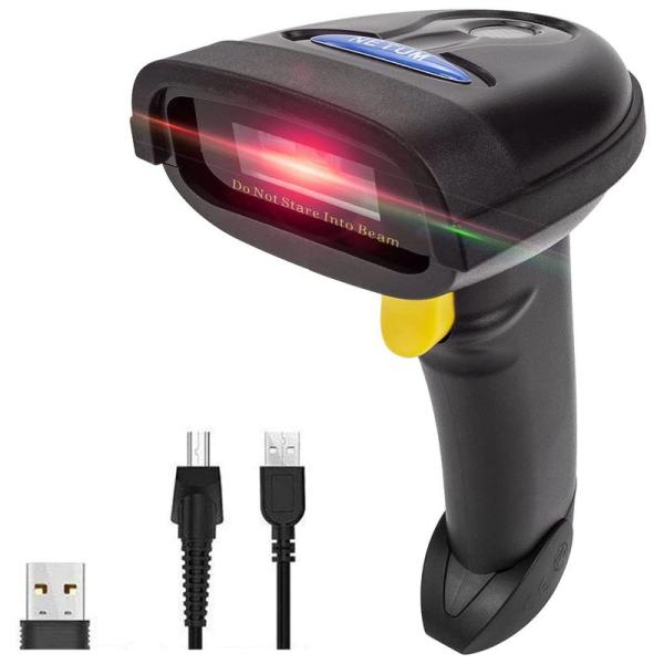 【商品名】　NETUMブルートゥース2D QRバーコードスキャナ、ブルートゥース機能および2.4GHzワイヤレス＆有線接続に対応、スマートフォン、タブレ 【商品説明】　・【3in1Bluetoothワイヤレス接続】Bluetooth機能対応...