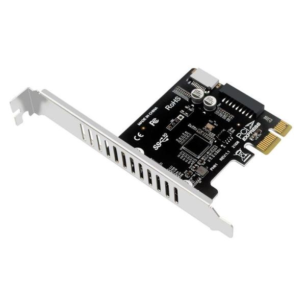 【商品名】　ChenYang CY 20ピン 5Gbps USB 3.1 Type-E フロントパネルソケット &amp; USB 2.0 - PCI-E 1X 【商品説明】　・このアダプターはUSB 3.1コネクタをType-CまたはTy...