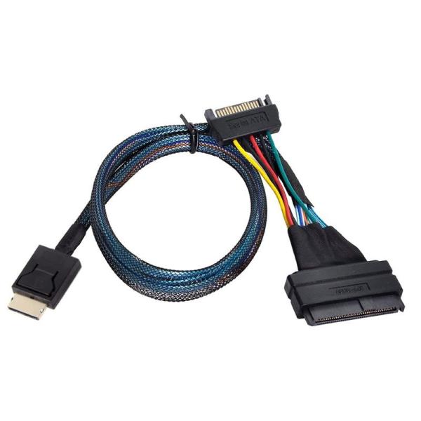 【商品名】　ChenYang CY SFF-8611 Oculink オス→U.2 U.3 SFF-8639 メス NVME PCIe PCI-Expr 【商品説明】　・PCIe 4.0/3.0 x4に対応。・ケーブルのみ、アダプター/カー...