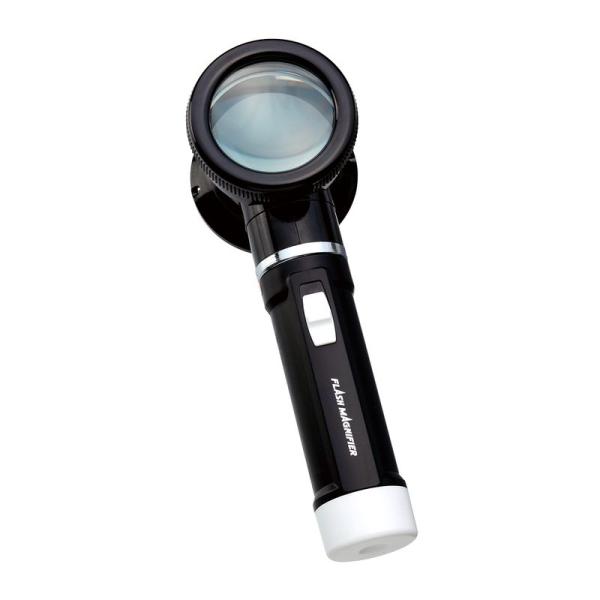 【商品名】　ビクセン (Vixen) ルーペ LED パワールーペ H50 42904 【商品説明】　・0.5mm・1/32インチ幅の目盛り付で、小さなものや布地のチェックにも便利です(シマミルーペとして)。柄を持ちルーペを固定しながら覗け...