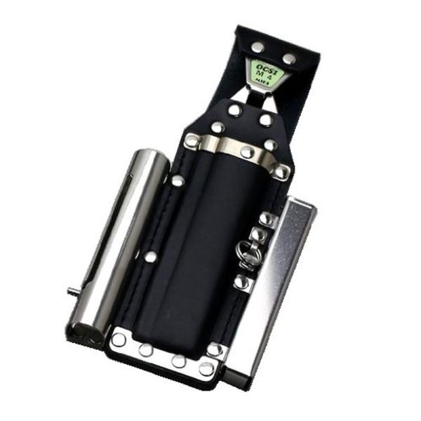 【商品名】　MIKI OCS収納ケース ブラック OCS1M4-B 【商品説明】　・仕様:ハッカー、チョーク、折尺3連 【サイズ】　高さ : 6.20 cm　横幅 : 15.30 cm　奥行 : 28.30 cm　重量 : 440.0 g　...