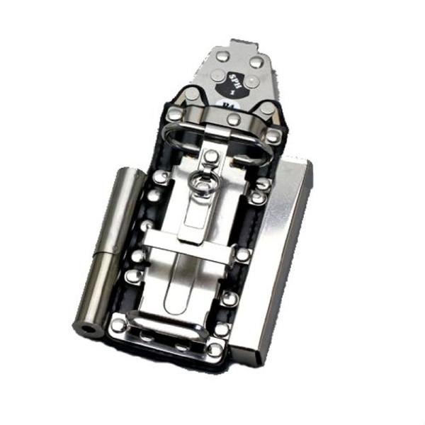 【商品名】　MIKI SPH収納ケース ブラック SPH1P4-B 【商品説明】　・ご注意:こちらの商品のご使用にはベルトストラップが必要となります。ベルトストラップは別売りです。・仕様:ハッカー、カッター、折尺、16mmマーカー4連 【サ...