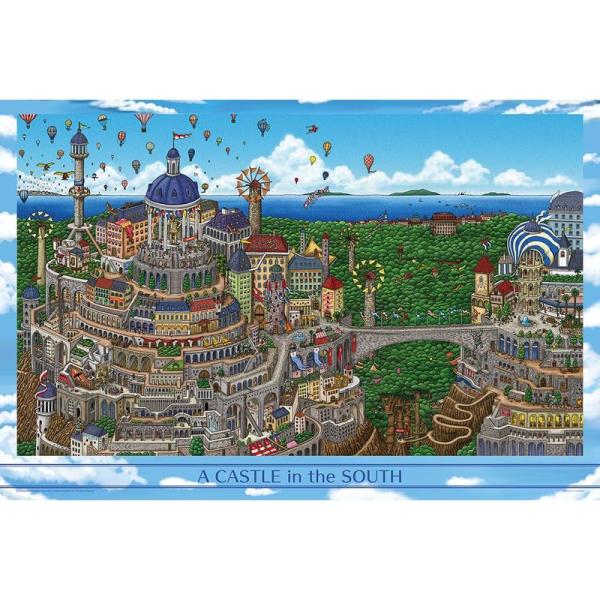 【商品名】　1000ピース ジグソーパズル 迷路探偵ピエール 南のお城 (50x75cm) 【商品説明】　・(C)IC4DESIGN All Rights Reserved.(C)Nagaokashoten Inc. All rights ...