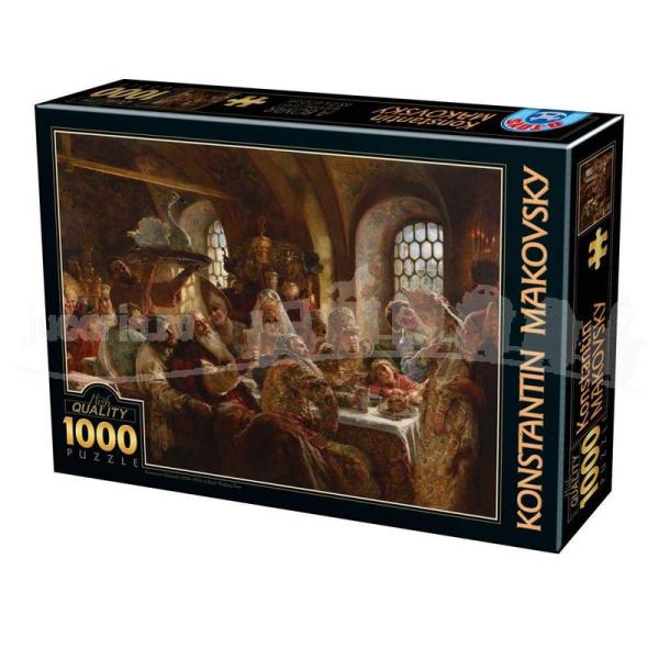 【商品名】　1000ピース ジグソーパズル D-Toys・75680-MA01 Konstantin Makovsky : A Boyar Weddin 【商品説明】　・Made in Romania・ピース数:　1000ピース・完成サイズ...