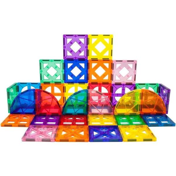 【商品名】　PicassoTiles 36ピース 磁気ビルディングブロック クォーターラウンドとウィンドウセット マグネット 建設玩具 教育キット エン 【商品説明】　・夢のような大きさ ? 制限なし。拡張可能で好きな大きさに組み立てられま...